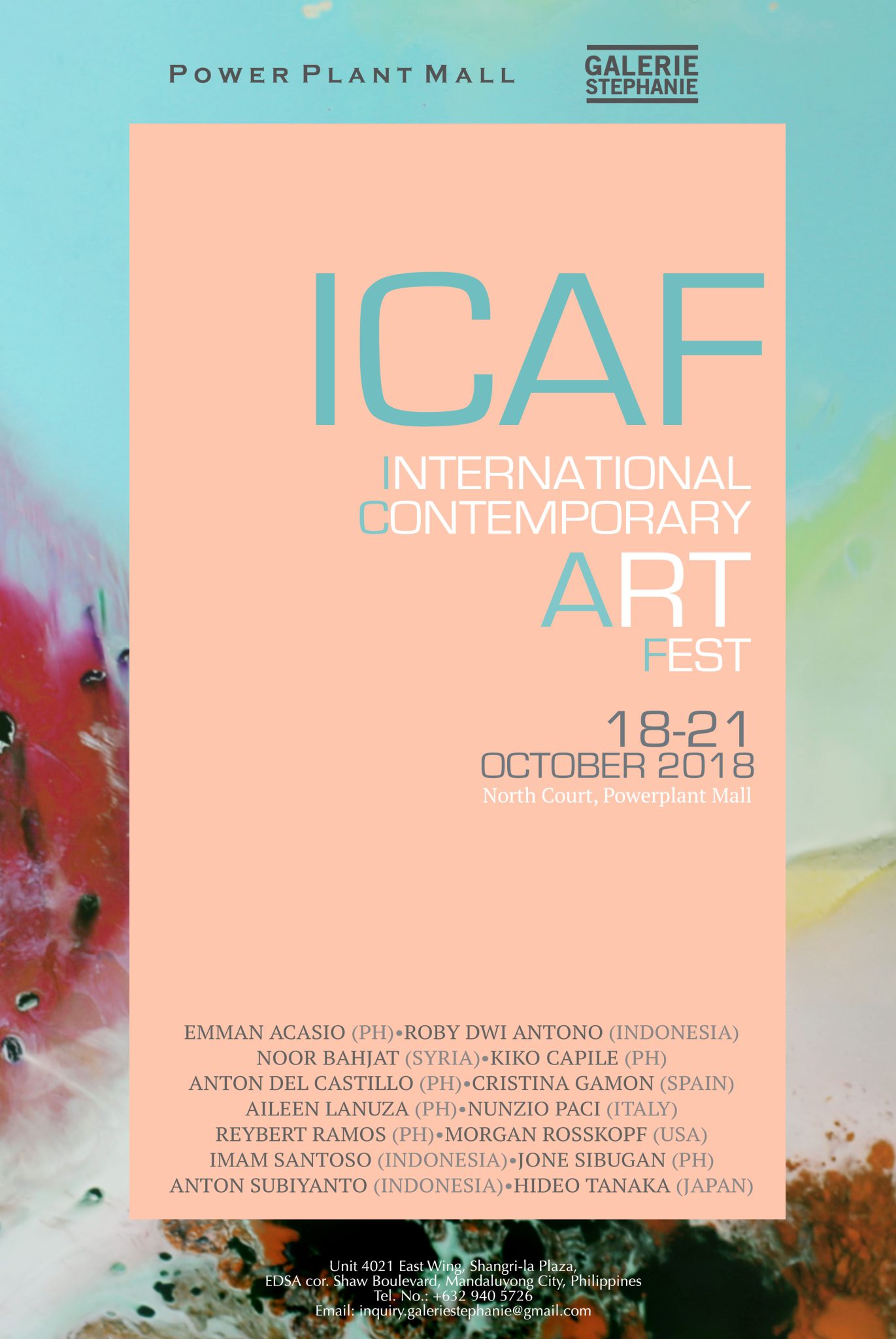 ICAF: International Contemporary Art Fest - Galerie Stephanie
